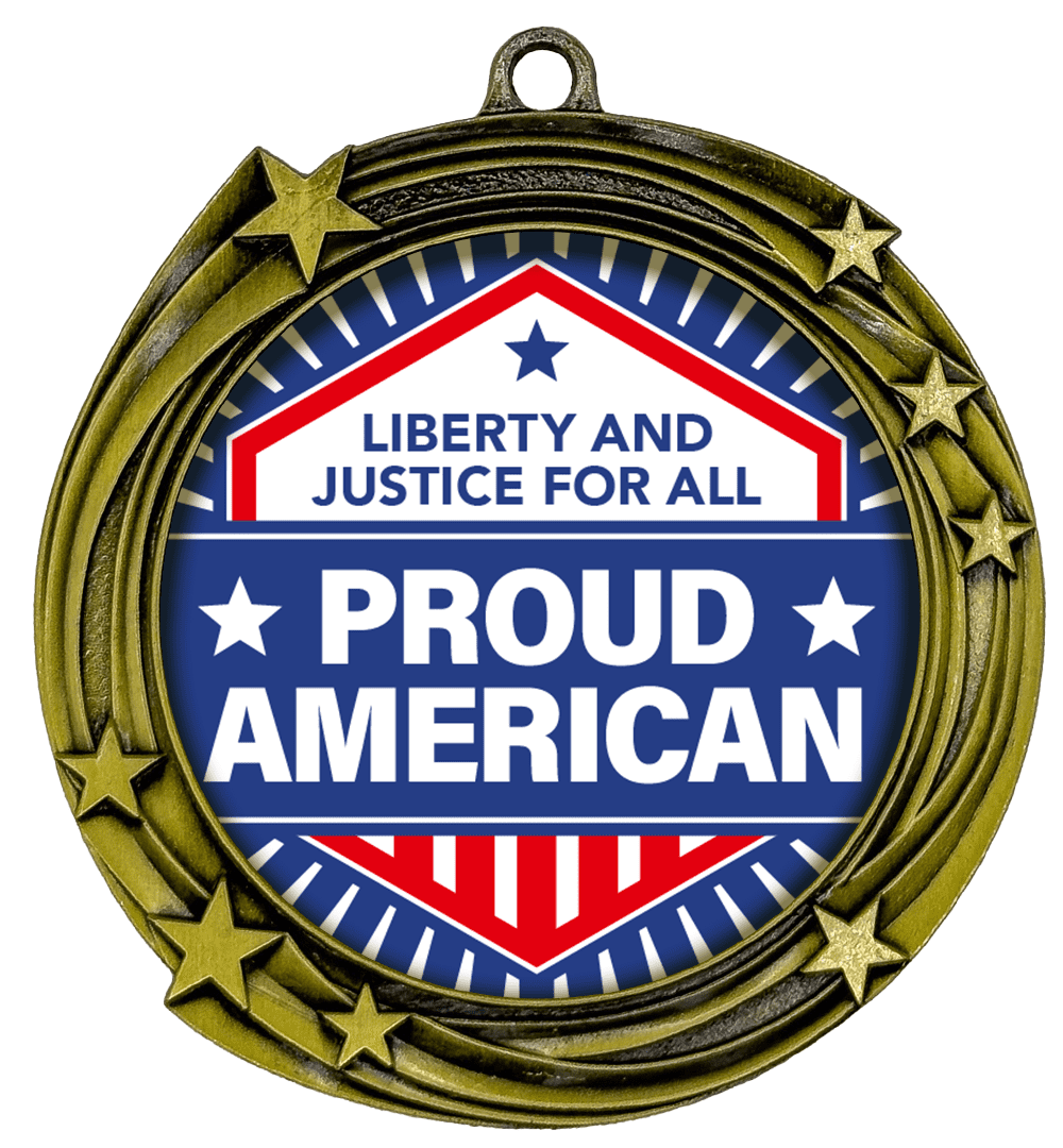 Stars Liberty and Justice for All: Proud American Medal | High Relief ...