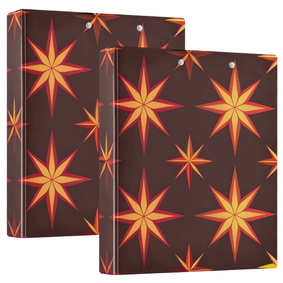 Stars Light 3 Ring Binders 1.5 inch Hardcover File Folders with ...