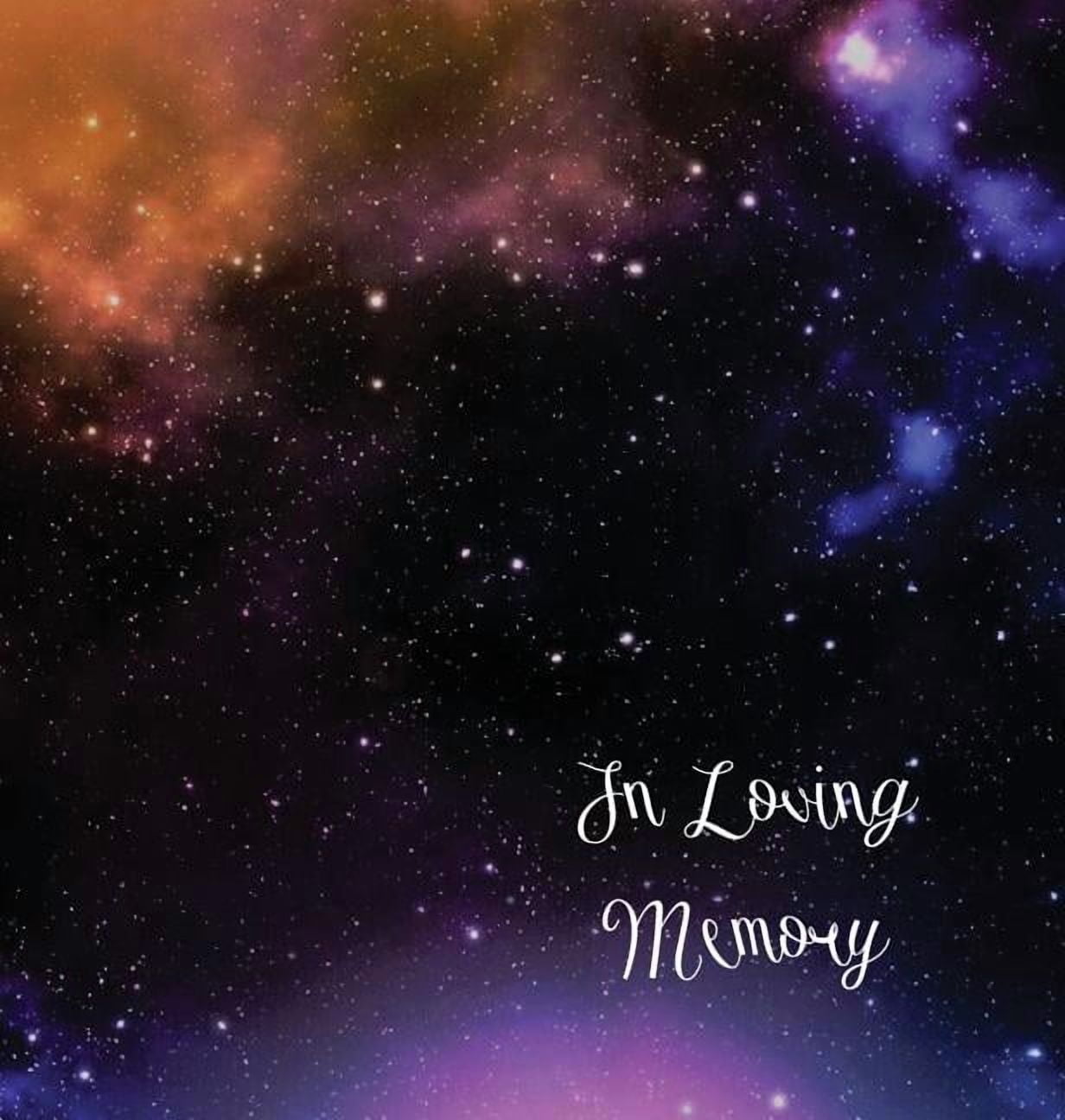 Stars, In Loving Memory Funeral Guest Book, Wake, Loss, Memorial ...