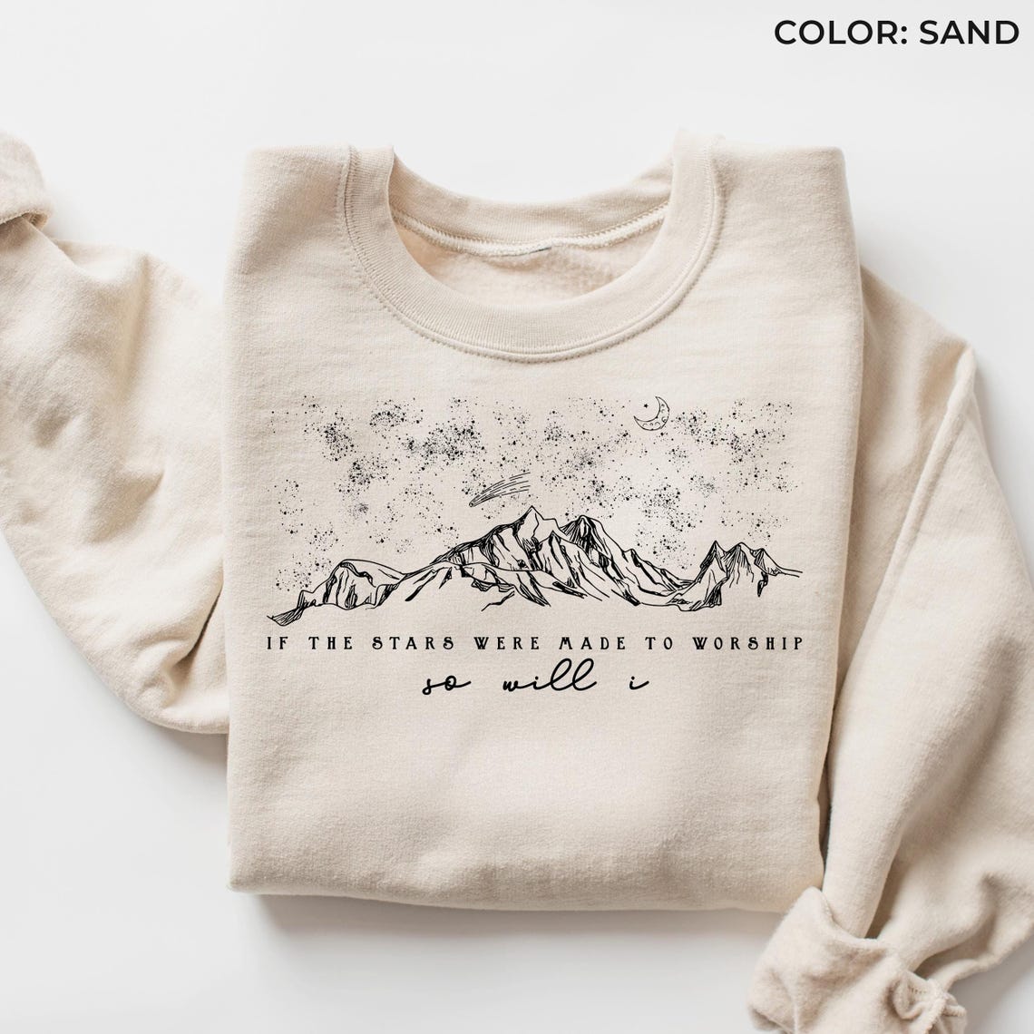 If The Stars Were Made To Worship Sweatshirt, Christian Sweatshirt ...