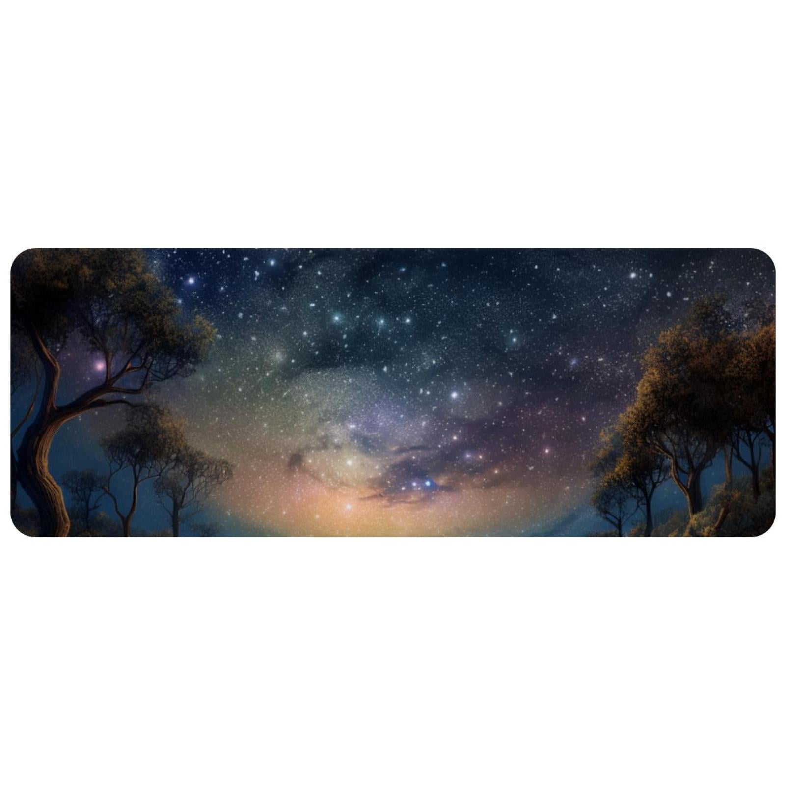 Stars Nebula Computer Mouse Pad,Rubber Mouse Mat for Gaming, Office ...