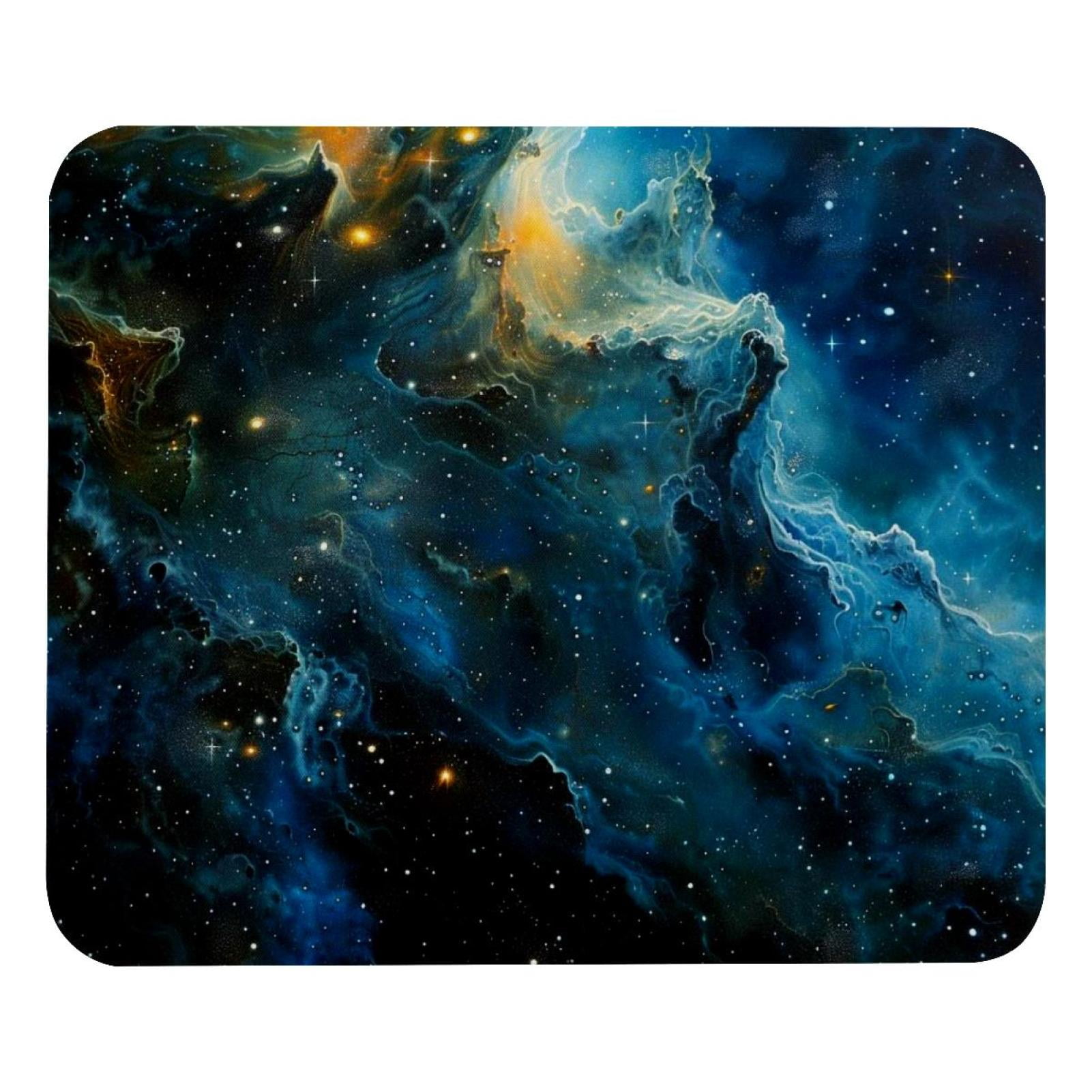 Stars Nebula Computer Mouse Pad,Rubber Mouse Mat for Gaming, Office ...