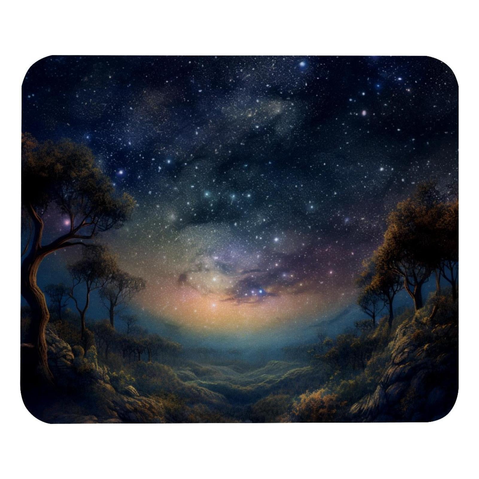 Stars Nebula Mouse Pad, Rubber Base Computer Mouse Pads for Wireless ...