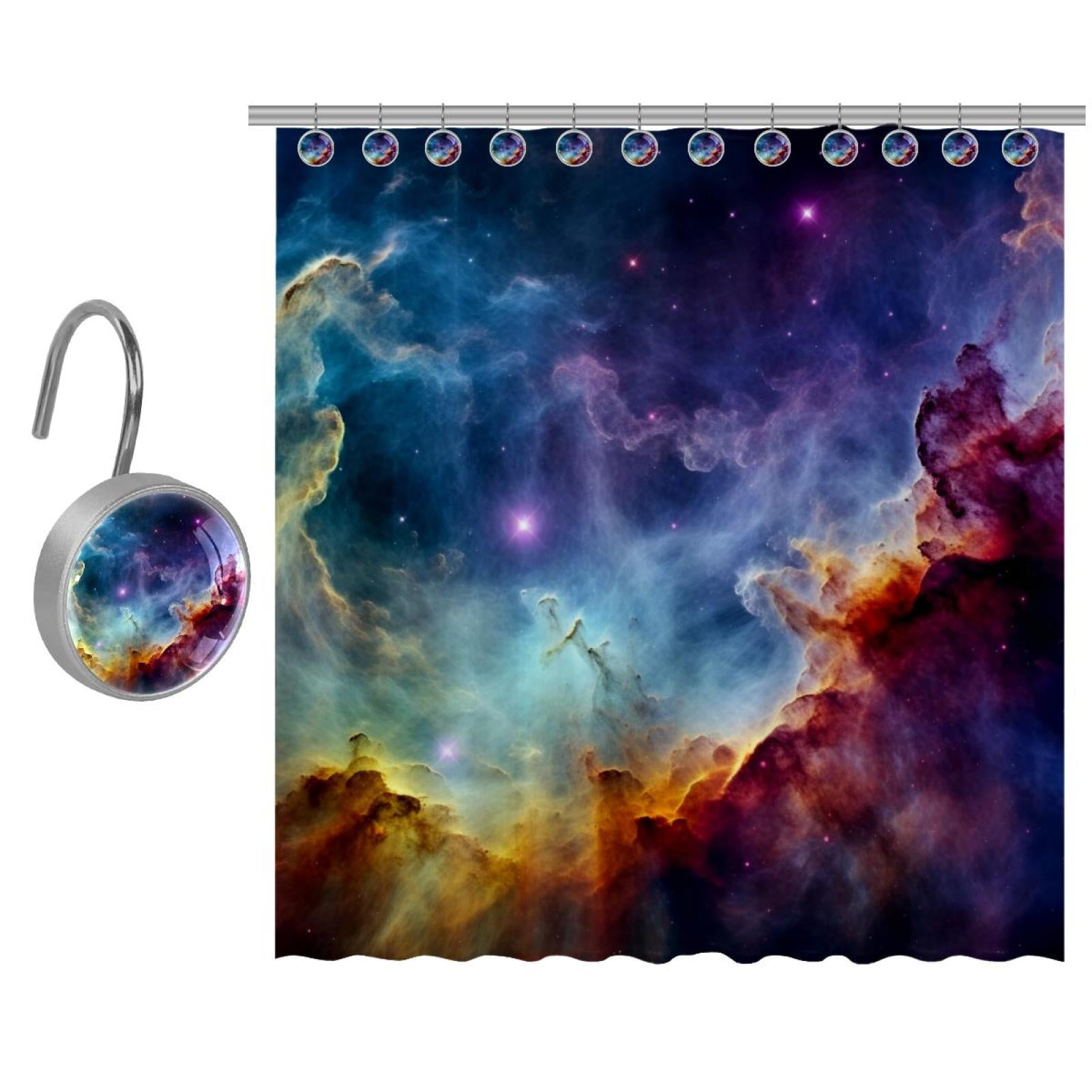 Stars Nebula Shower Curtain for Bathroom - Walmart.com