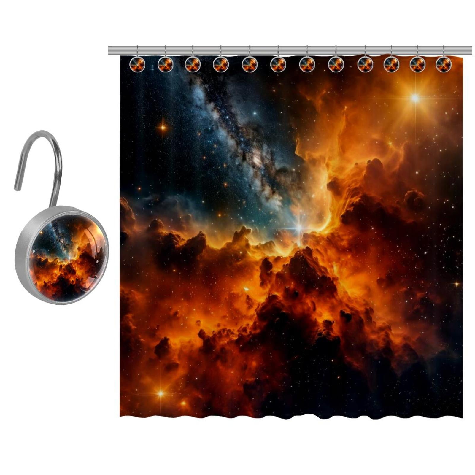 Stars Nebula Shower Curtain, Bathroom Beach Decorations - Walmart.com