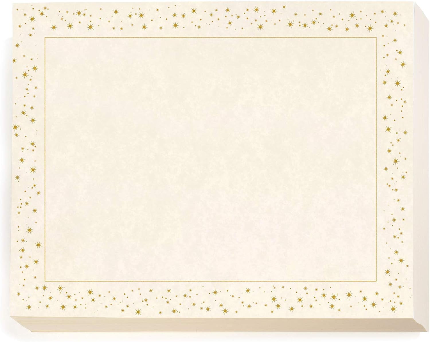 Stars Standard Certificates, 8 1/2 inch x 11 inch, 28lb Parchment Stock ...