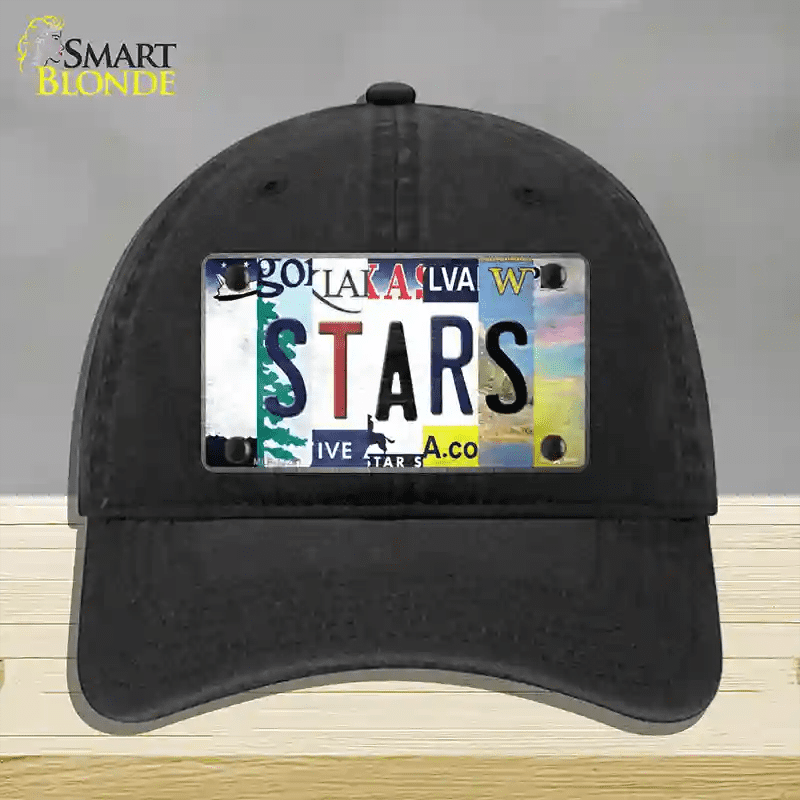 Stars Strip Art Novelty License Plate Hat Tag Unconstructed Cotton ...