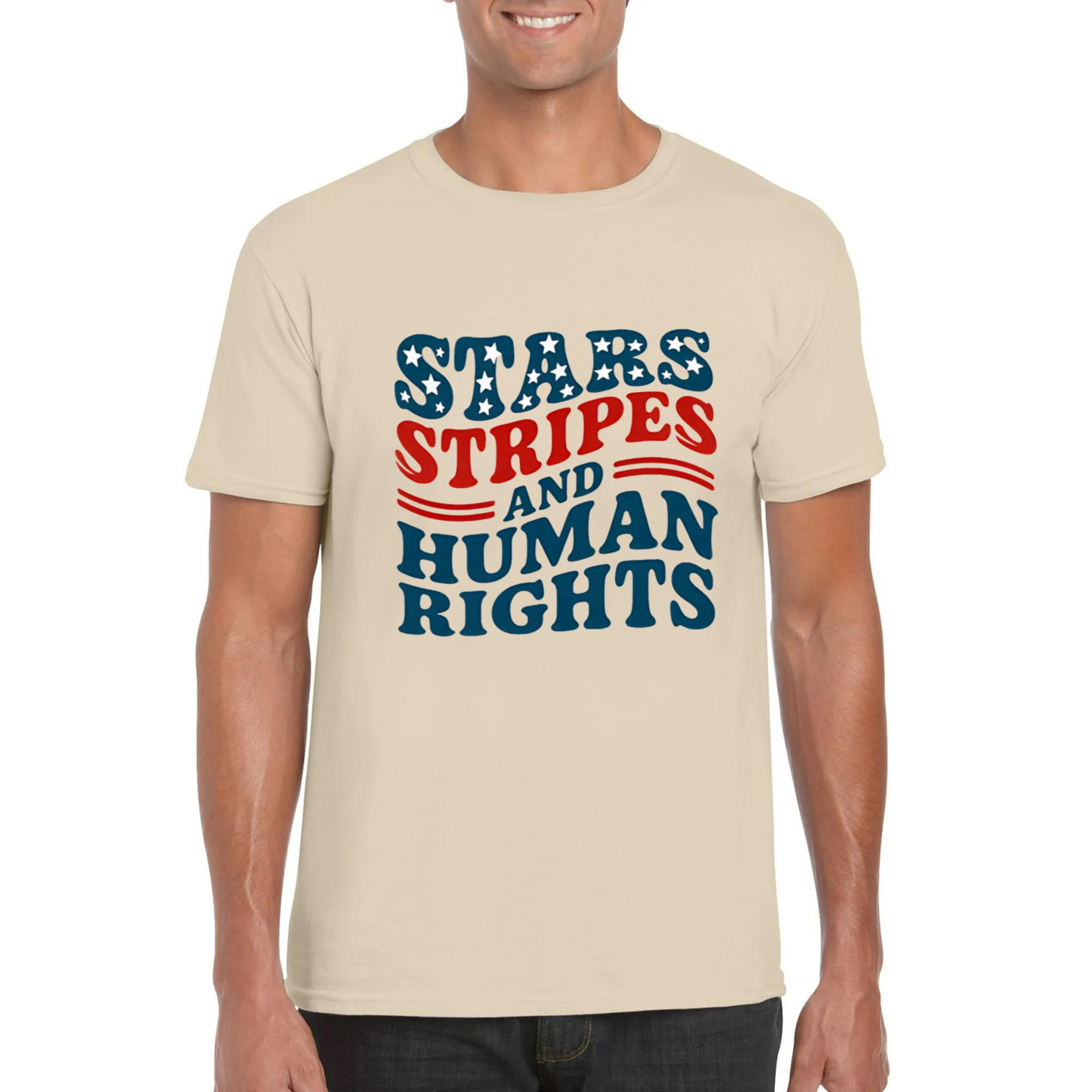 Stars Stripes Human Rights Feminist Patriotic 4th Of July Unisex T ...