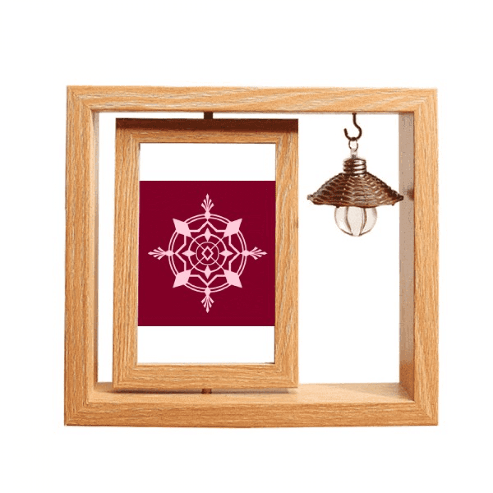 Stars Superimposed Spell Array Wooden Rotating Picture Photo Frame 4x6 ...