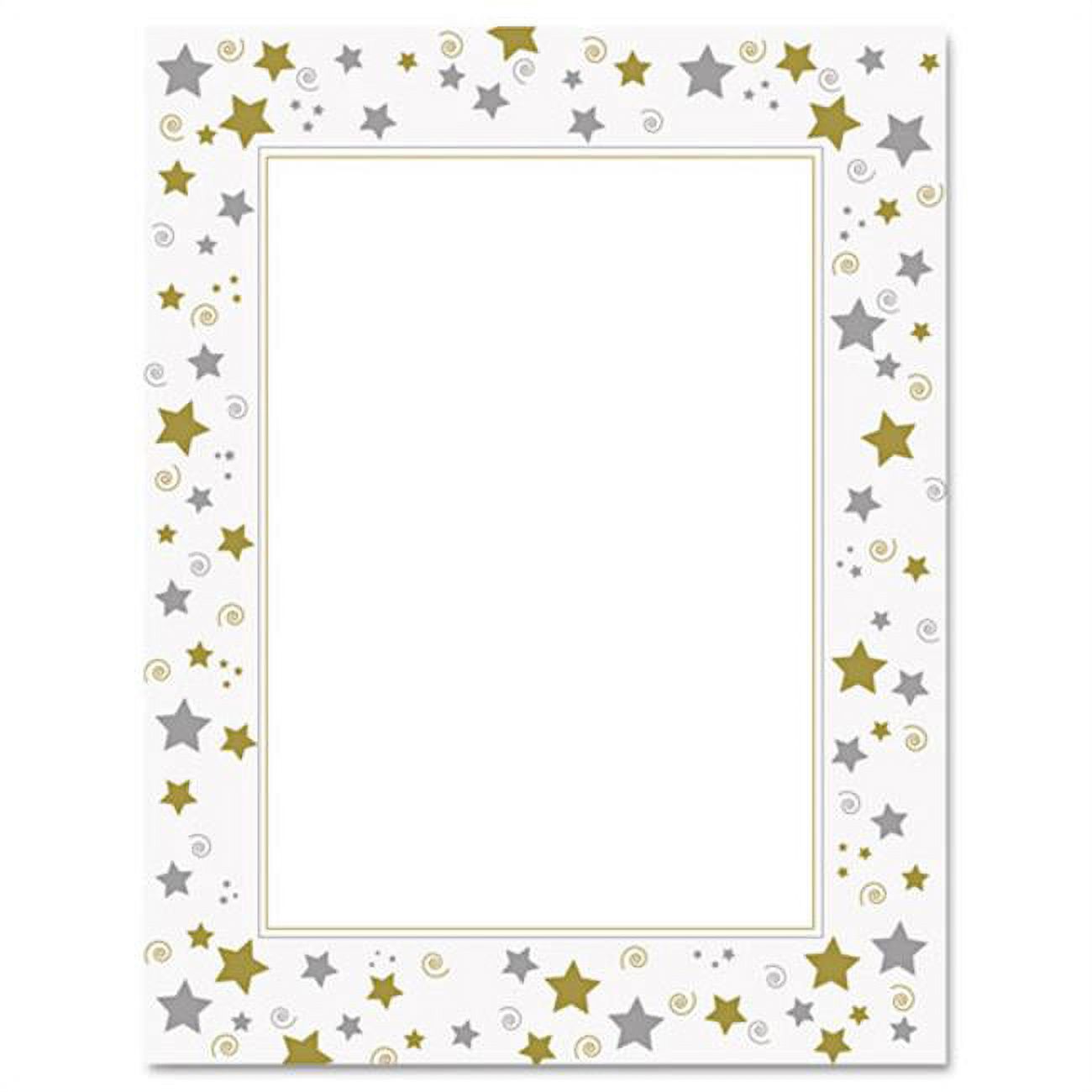 Stars/Swirls Design Letterhead Paper - Walmart.com