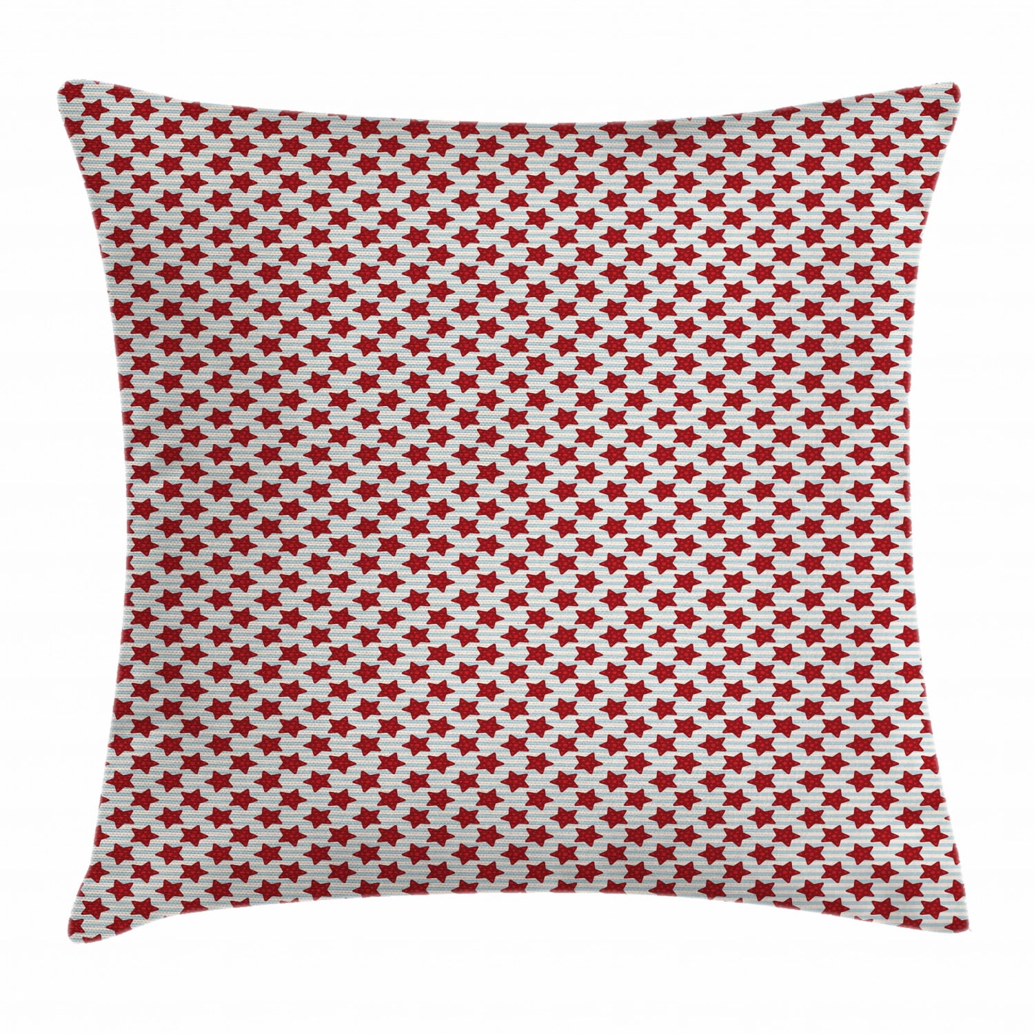 Stars Throw Pillow Cushion Cover, Five Pointed Stars with Dots on ...