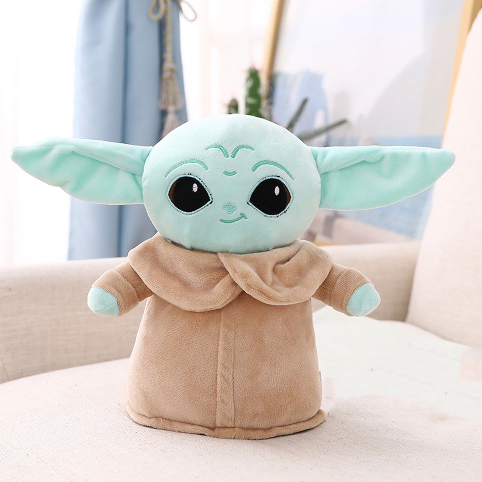 Stars Wars Plush Toy - 15 In Talking Baby Yoda Plush Doll, Collectible & Cute Stuffed Animal ...