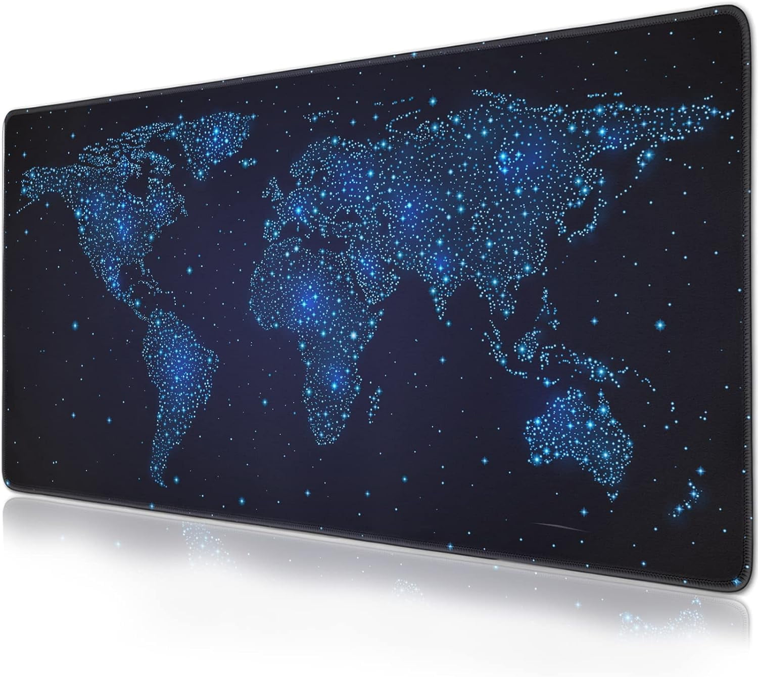Stars World map Mouse pad (31.5x11.8 in) Extended Gaming Mousepad Non ...