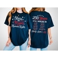 Stars and Stripes And Human Rights Tee, 250 Years America Still Working ...