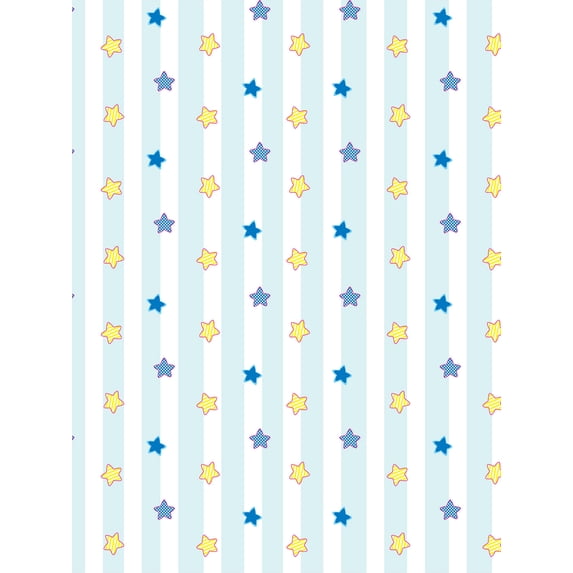 Stars and Stripes Removable Vinyl Wallpaper By Fisher-Price - Sky ...