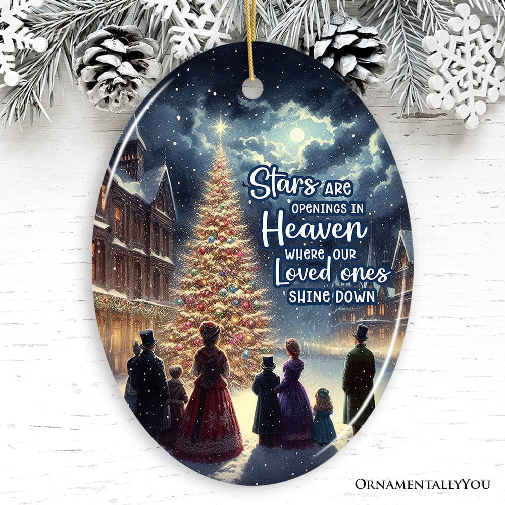 Stars are Openings in Heaven Ornament, Victorian Christmas Remembrance ...