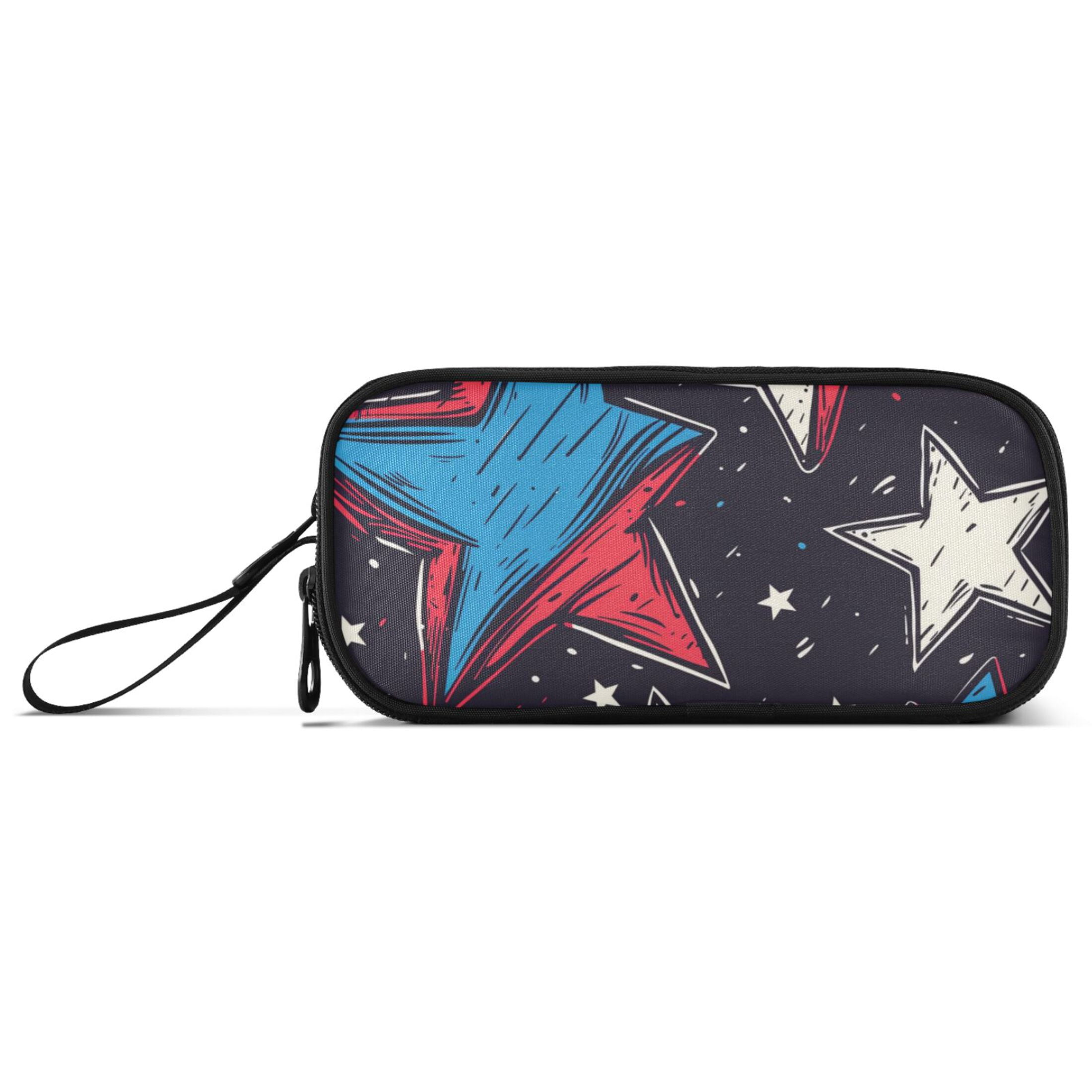 Stars in Multiple Colors Pencil Case Stationary Holder Pen Bag Pencil ...