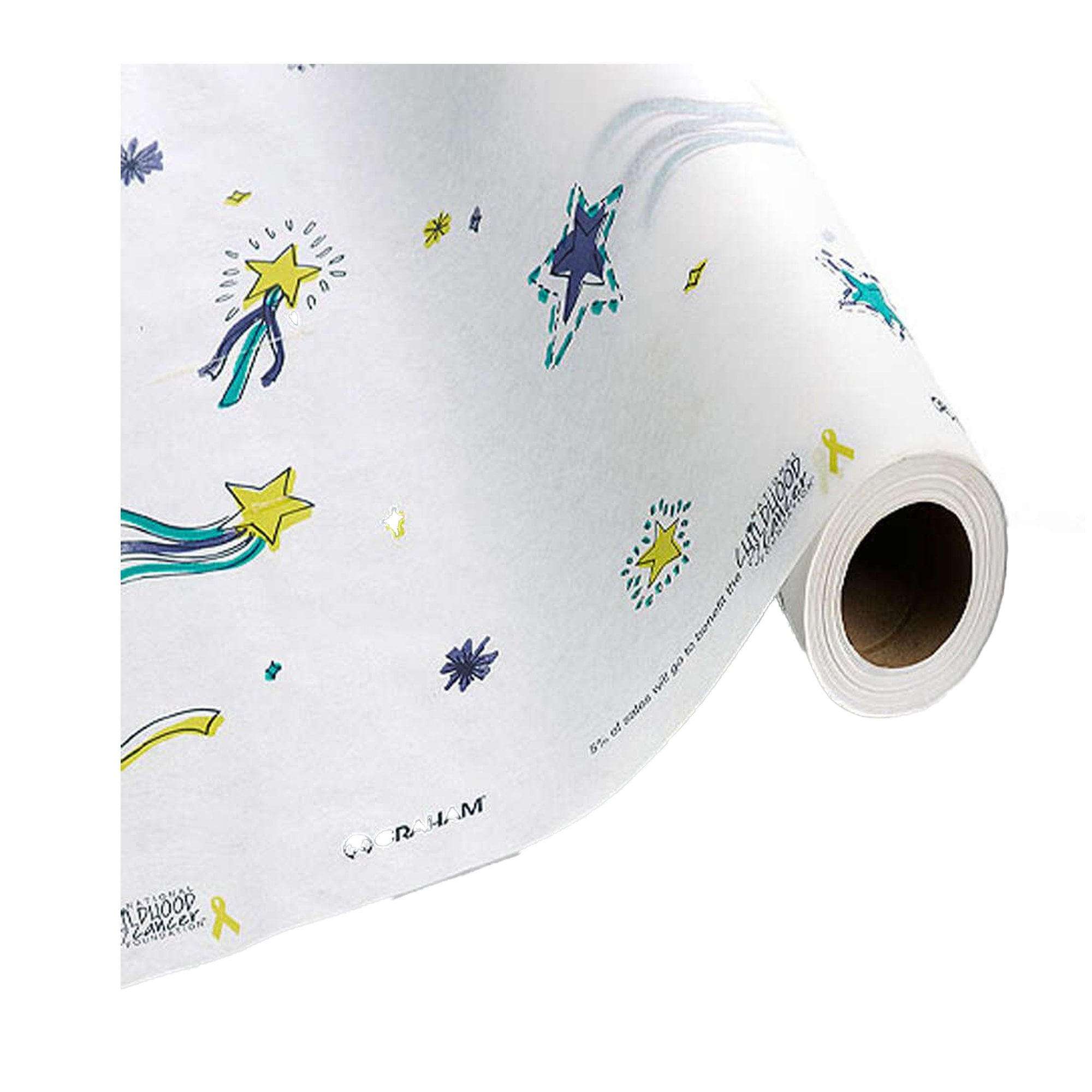 Stars of Hope Table Paper Stars Crepe 21'' W x 125' L Pediatric 12 ...