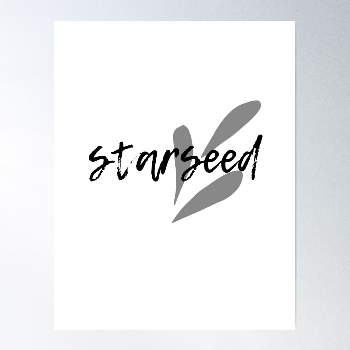 Starseed With Grey Seeds Poster Wall Art, Modern Wall Decor For Living ...
