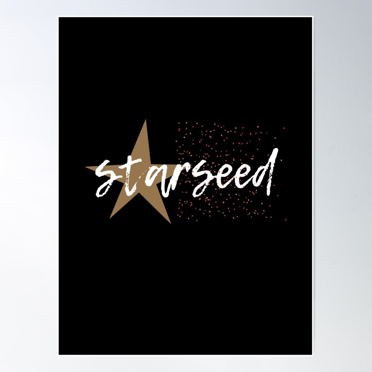 Starseed With Star And Stardust Poster Wall Art, Modern Wall Decor For ...