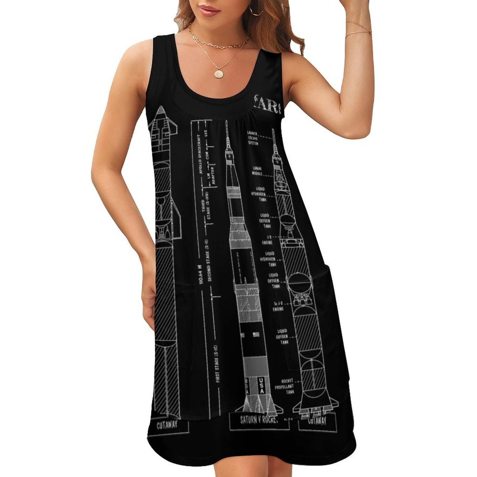 Starship - Saturn V - SLS Comparison (White Stencil No Background ...