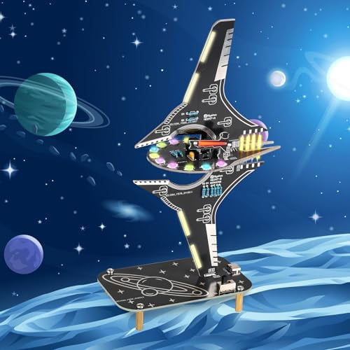 Starship Soldering Practice Kit, Sci-Fi Spaceship DIY LED Light Kit ...