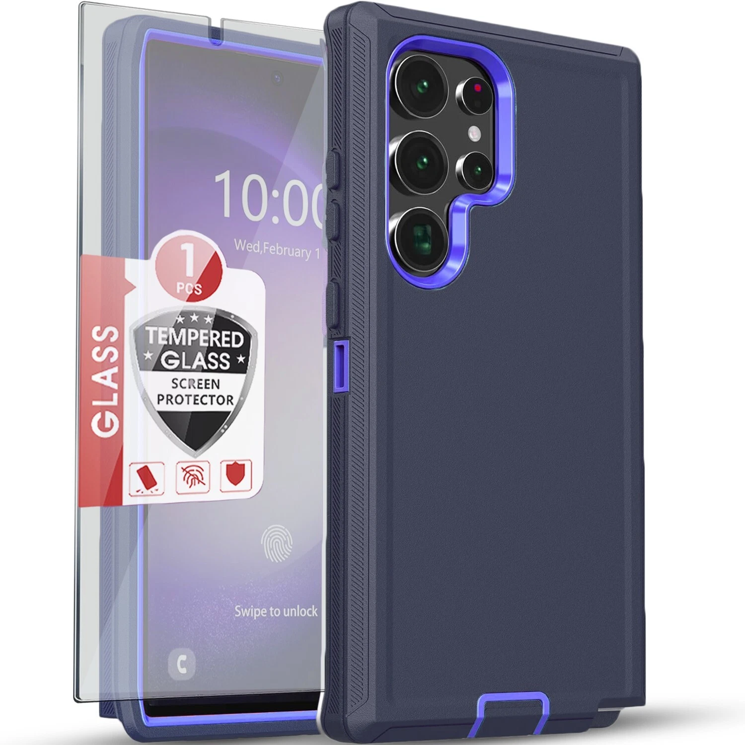 Starshop Samsung Galaxy S25 Ultra Case Phone Cover Shockproof Heavy ...