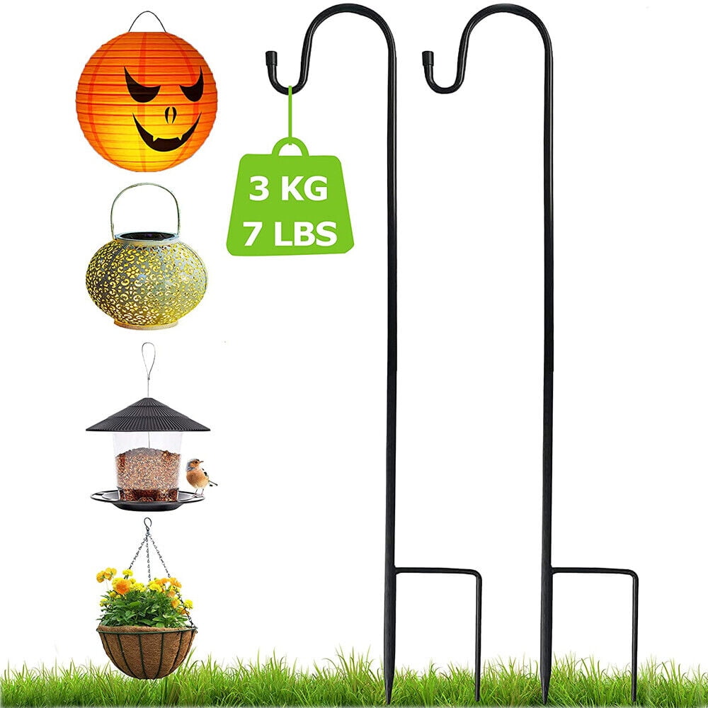 Starsish 100 cm Black Garden Shepherds Hooks with Waterproof, Strong ...