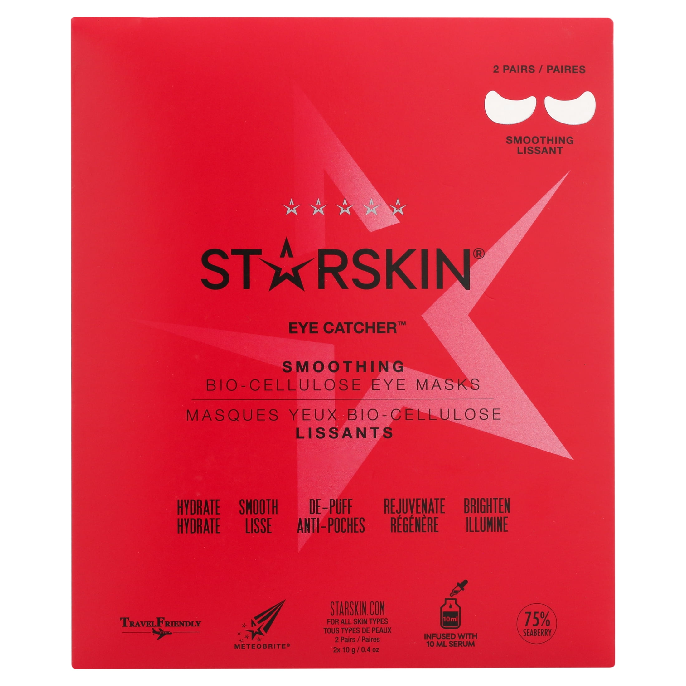 Starskin Eye Catcher Smoothing Bio-Cellulose Eye Masks, 0.7 oz ...