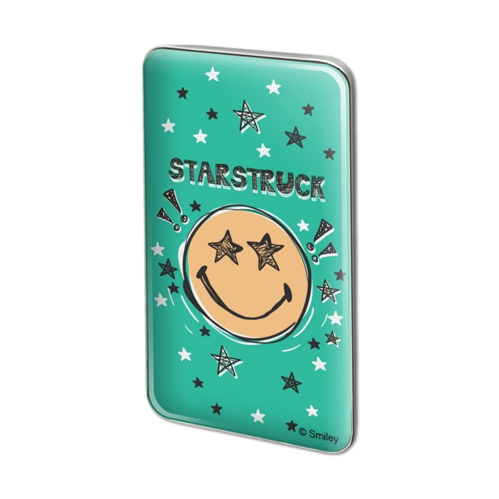 Starstruck Smiley Face with Stars Metal Rectangle Lapel Hat Pin Tie ...