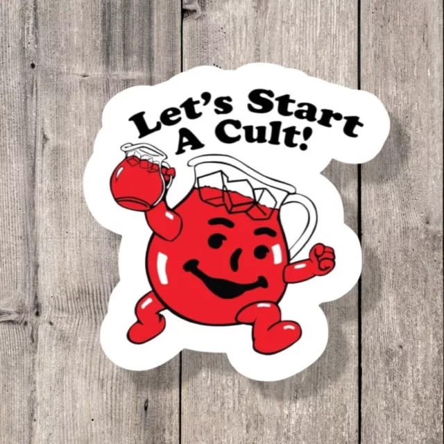 Let'S Start A Cult Vinyl Laptop Sticker Water Bottle Sticker ...