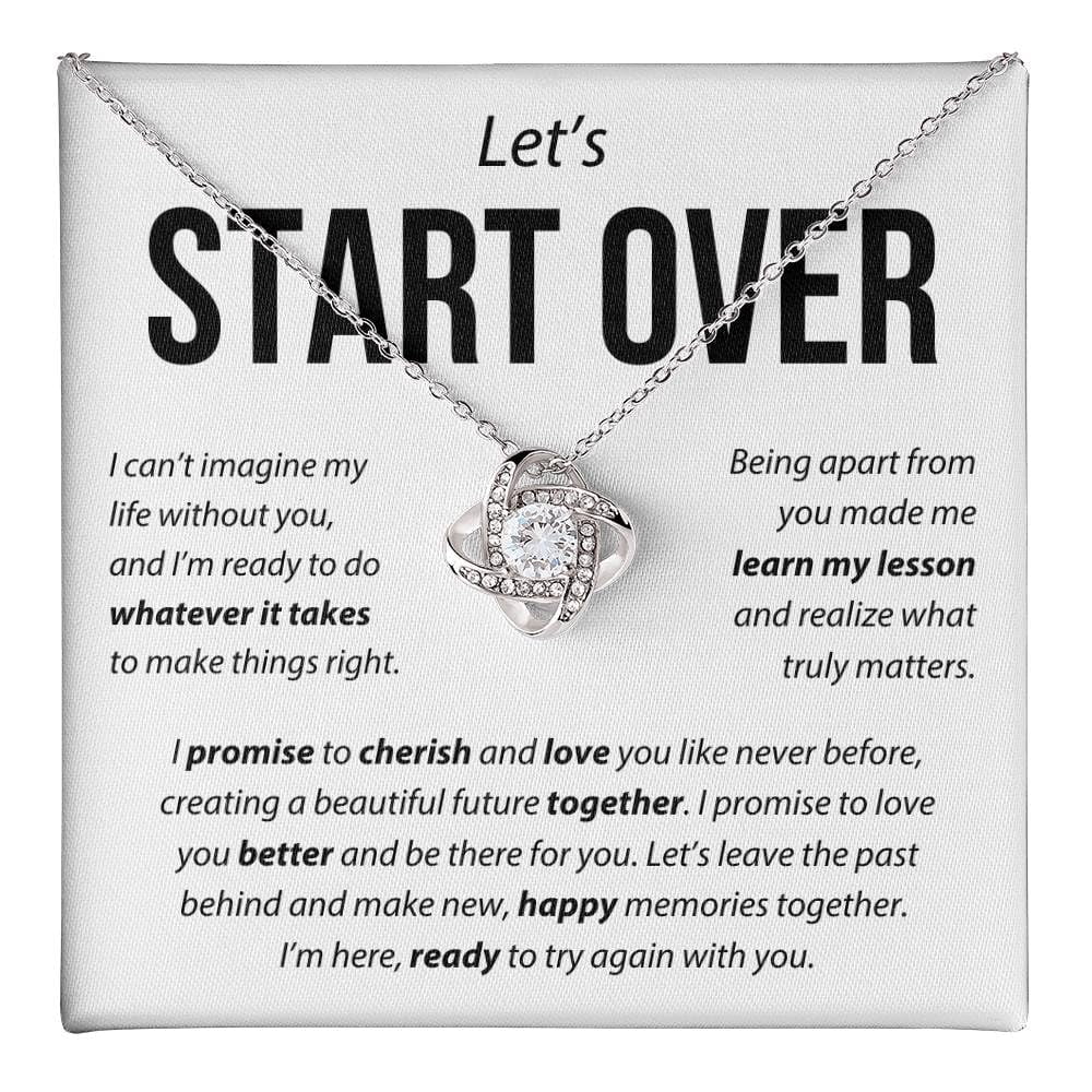 Start Over Necklaces, To My Soulmate Necklace For Women, Girlfriend ...