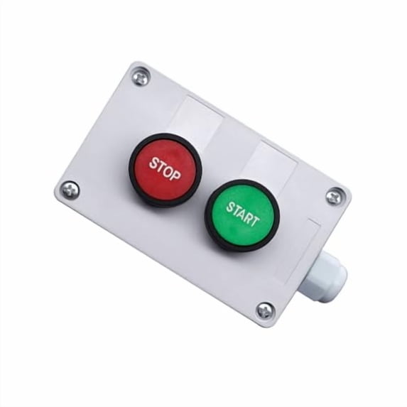 Start/Stop Box Momentary Red Green Sign NO NC Push Button Switch ...