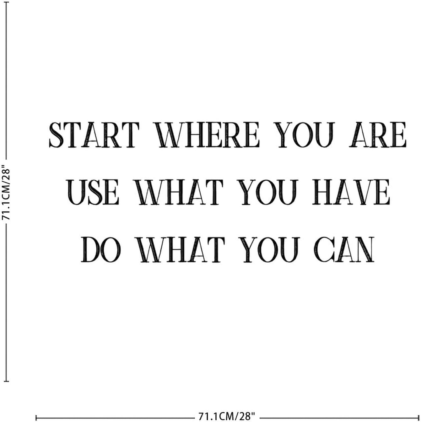 Start Where You Are. Use What You Have. Do What You Can. Wall Decals Custom - Walmart.com