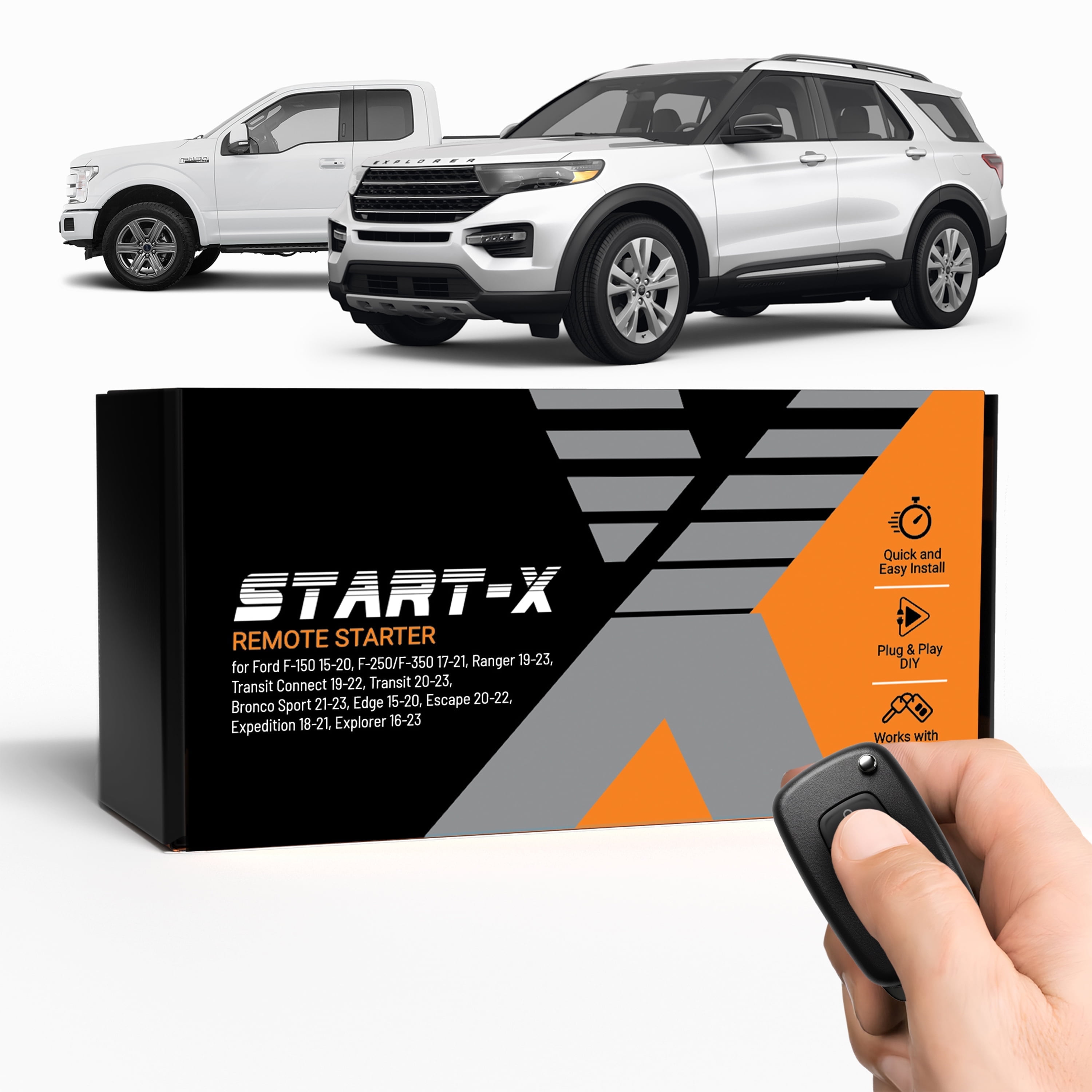 Start-X Remote Starter Kit for Select Ford Vehicles with Key or Push-to ...