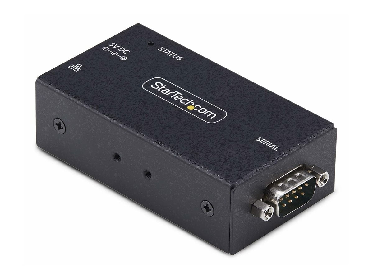 Startech 1-Port Serial to Ethernet Adapter, IP Serial Device Server For Remote RS232 Devices ...