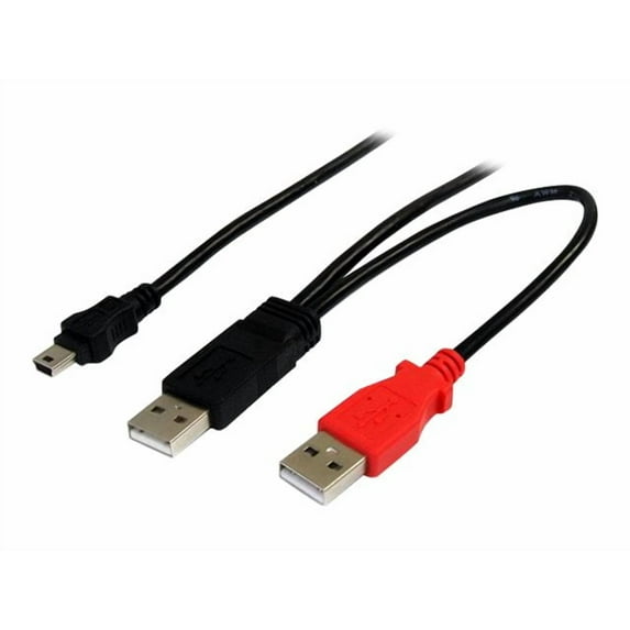Startech 1' USB Y Cable for External Hard Drive - Walmart.com