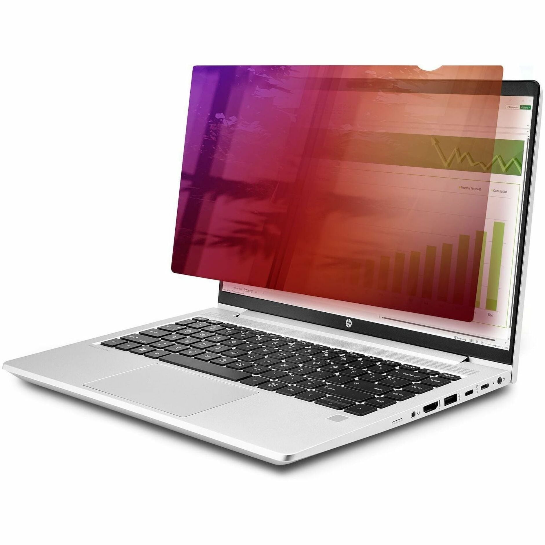 Startech 14-inch 16:9 Laptop Privacy Screen, Reversible Gold Filter w ...