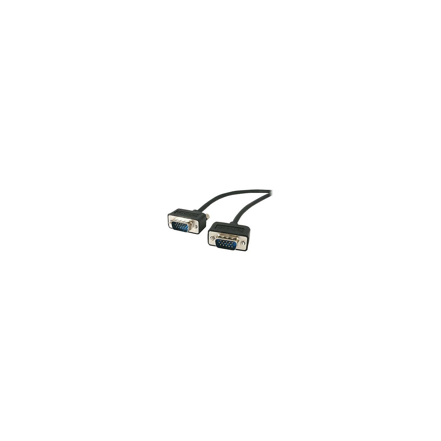 Startech 15' Thin Coax High Resolution HD15 Male/Male VGA Monitor Cable ... Startech 15' Thin Coax High Resolution HD15 Male/Male VGA Monitor Cable ...