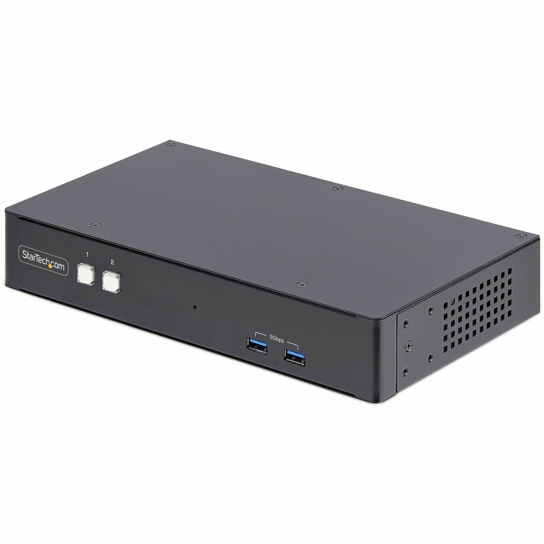 Startech 2-Port Dual-Monitor DisplayPort KVM Switch, RS232 Serial ...