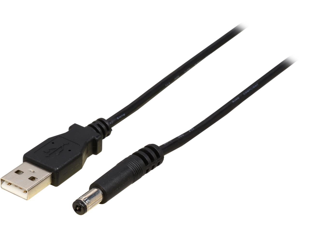 Startech 2m USB to Type M Barrel Cable - USB to 5.5mm 5V DC Cable - 5 V ...