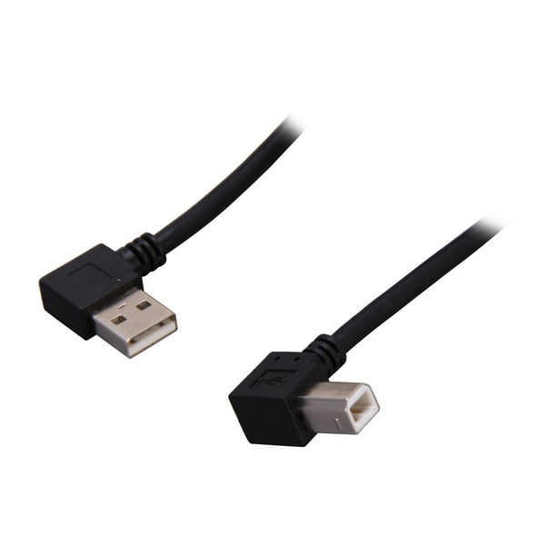 Startech 3 ft A Right Angle to B Right Angle USB Cable - M/M - USB - 3 ...