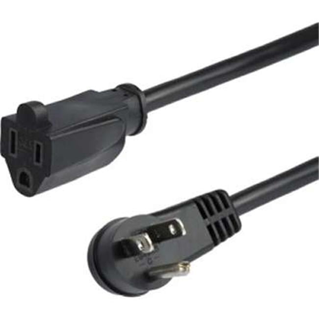 Startech 3 ft. Flat Extension Cord - NEMA 5-15R to Right-Angle 5-15P - Walmart.com