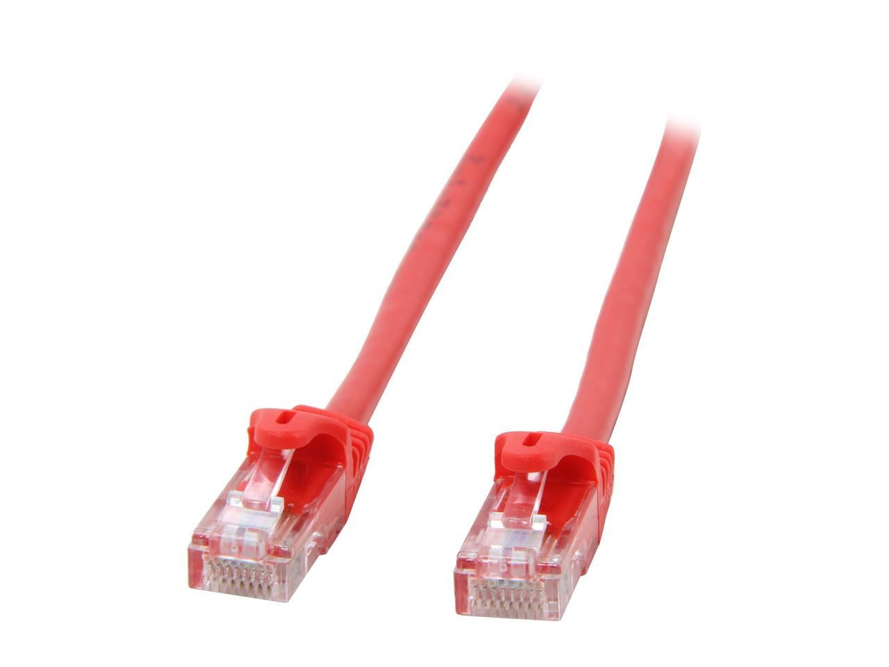 Startech 30 ft Red Snagless Cat5e UTP Patch Cable - Category 5e - 30 ft - 1 x RJ-45 Male Network ...