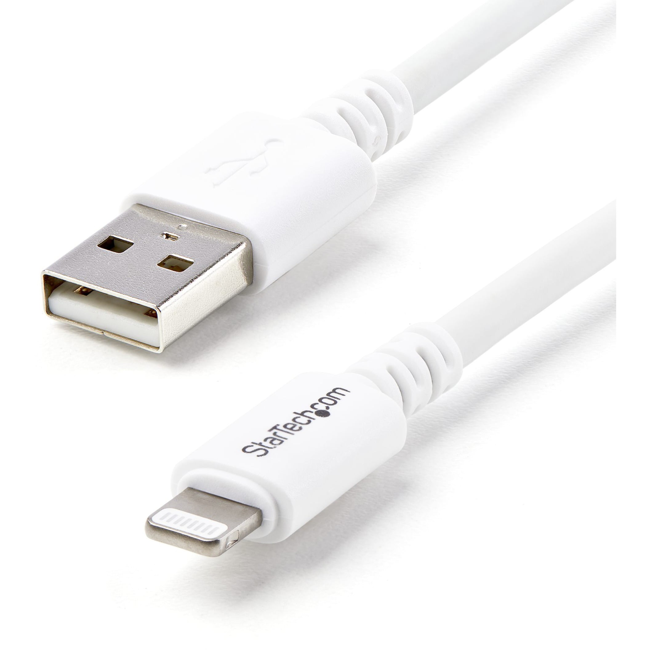 Startech 3m (10ft) Long White Apple 8-pin Lightning Connector to USB ...