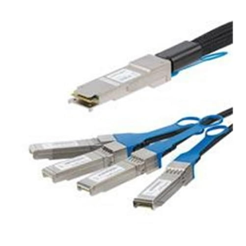Startech 3m 9.8 ft QSFP+ Breakout Cable - QSFP+ to 4 SFP+ - QSFP to ...