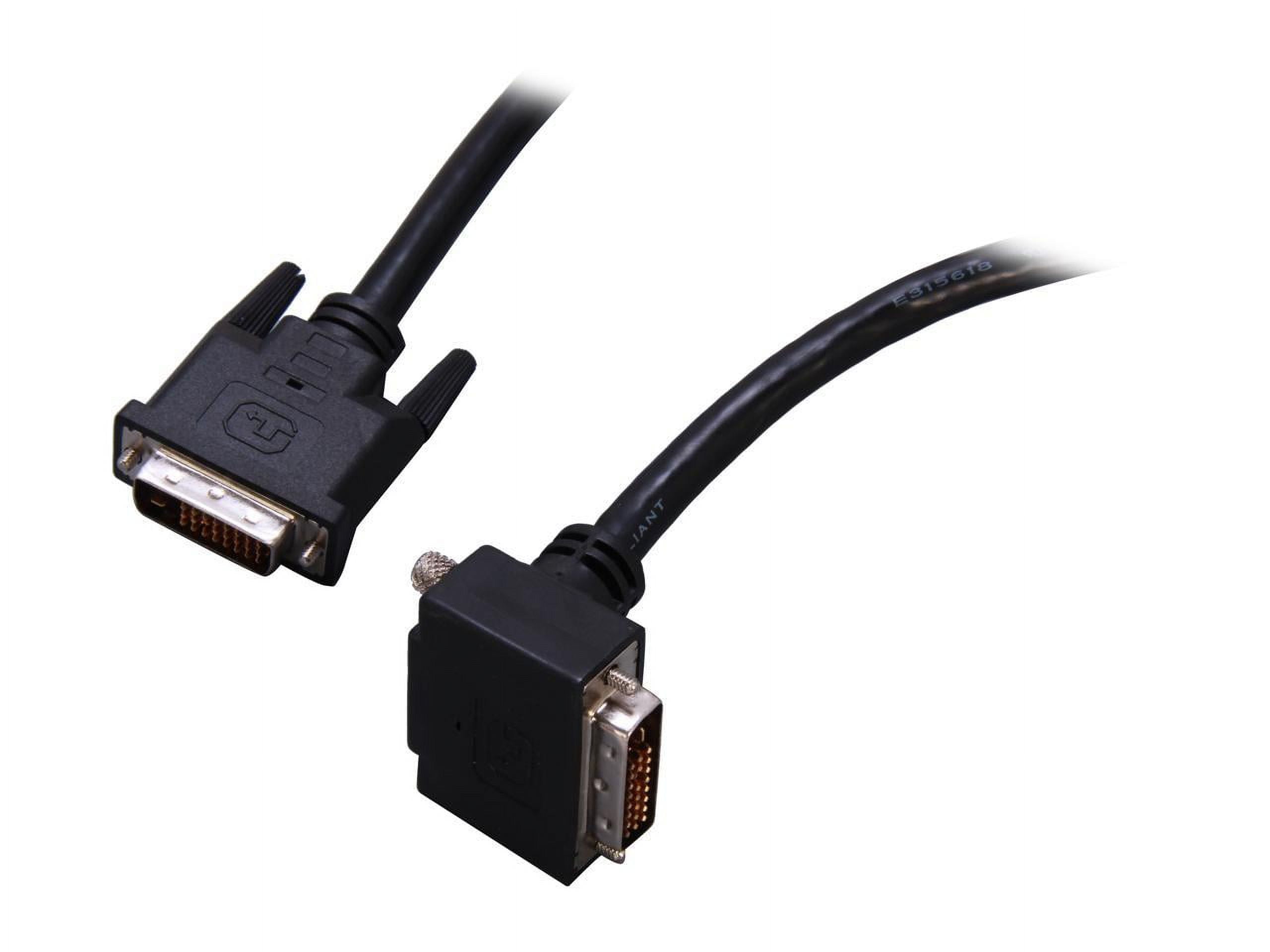 Startech 6 ft 90 Degree Down Angled DVI-D Monitor Cable - M/M - DVI-D ...