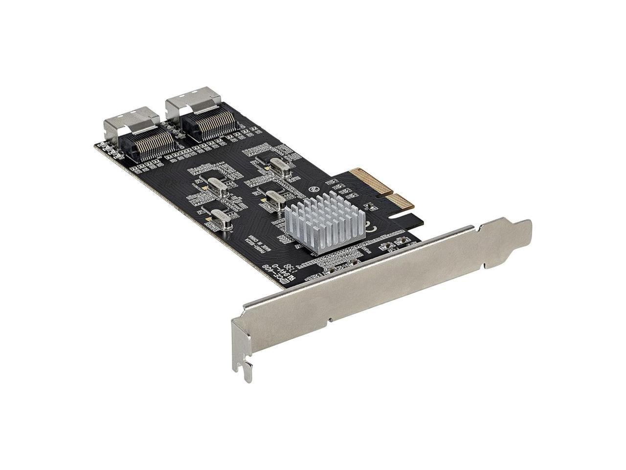 Startech 8 Port SATA PCIe Card, PCI Express 6Gbps SATA Expansion Card ...