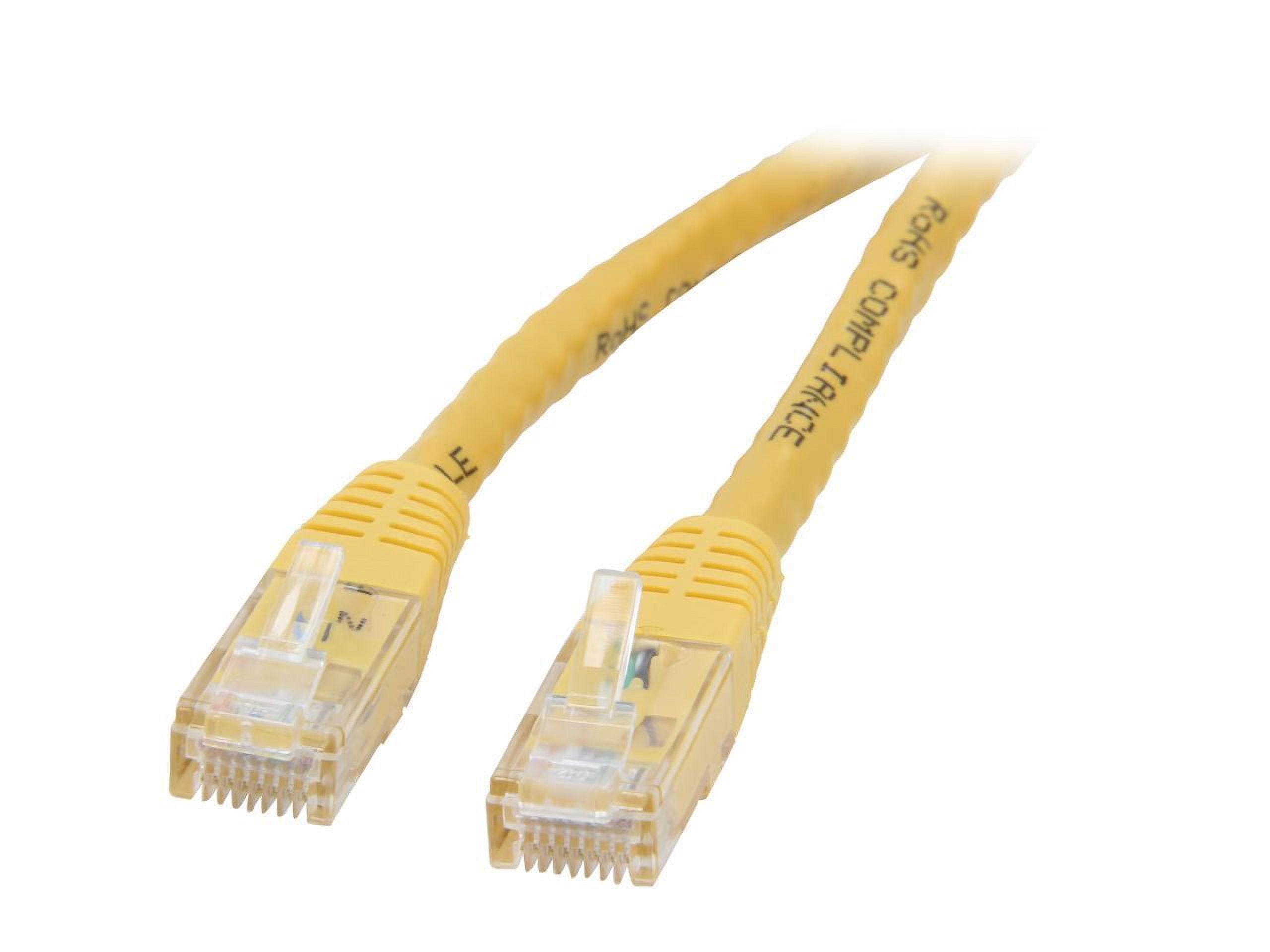 StarTech 8ft Yellow Molded Cat6 UTP Patch Cable - ETL Verified ...