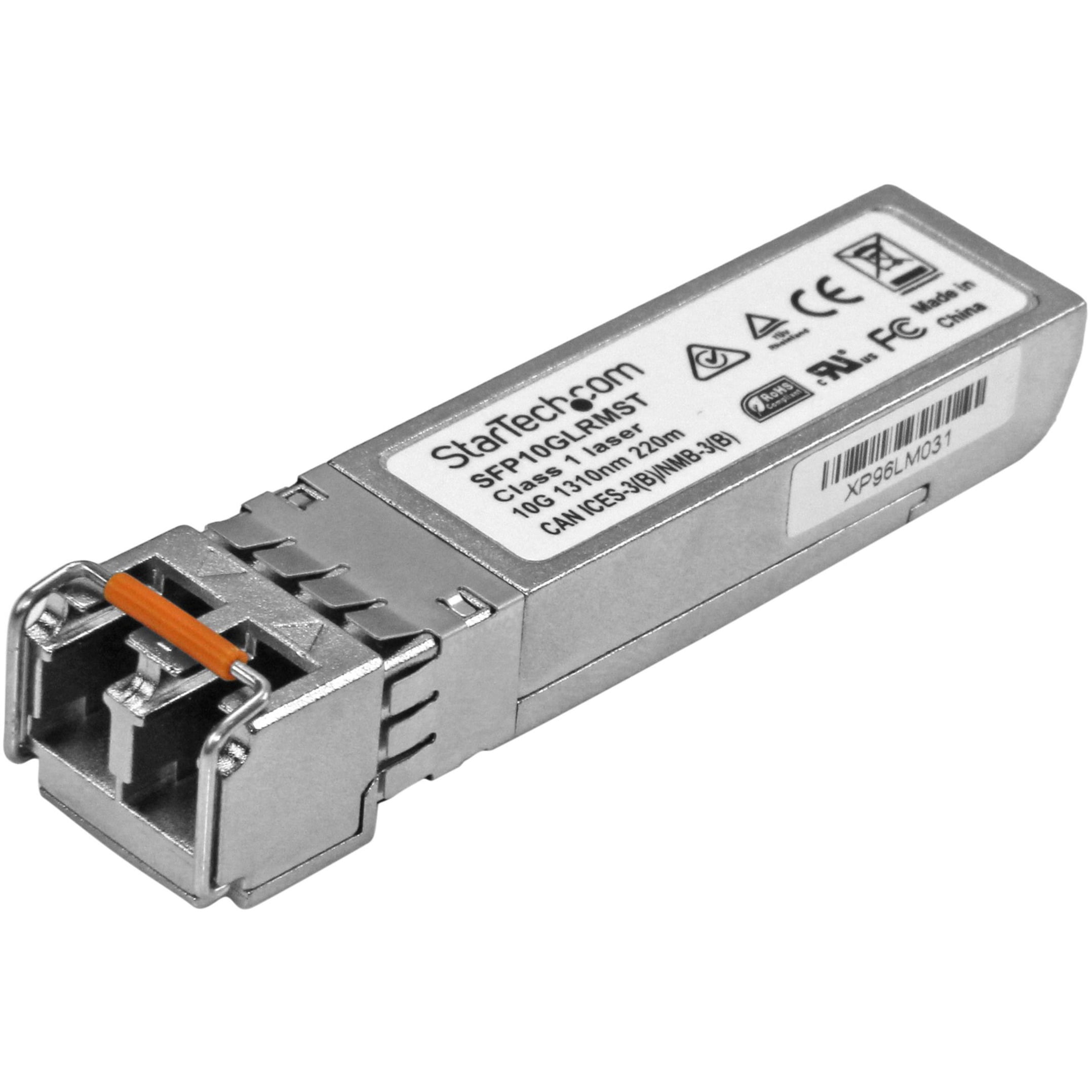 StarTech Cisco SFP-10G-LRM Compatible 10 Gb Fiber SFP+ Transceiver ...